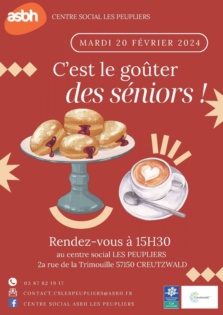 Goûter des seniors - Accueil - mairie de creutzwald